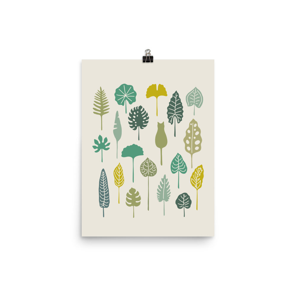 Cat and Plant 49: Cat Leaf - Art print | I Love Doodle - The visual art ...