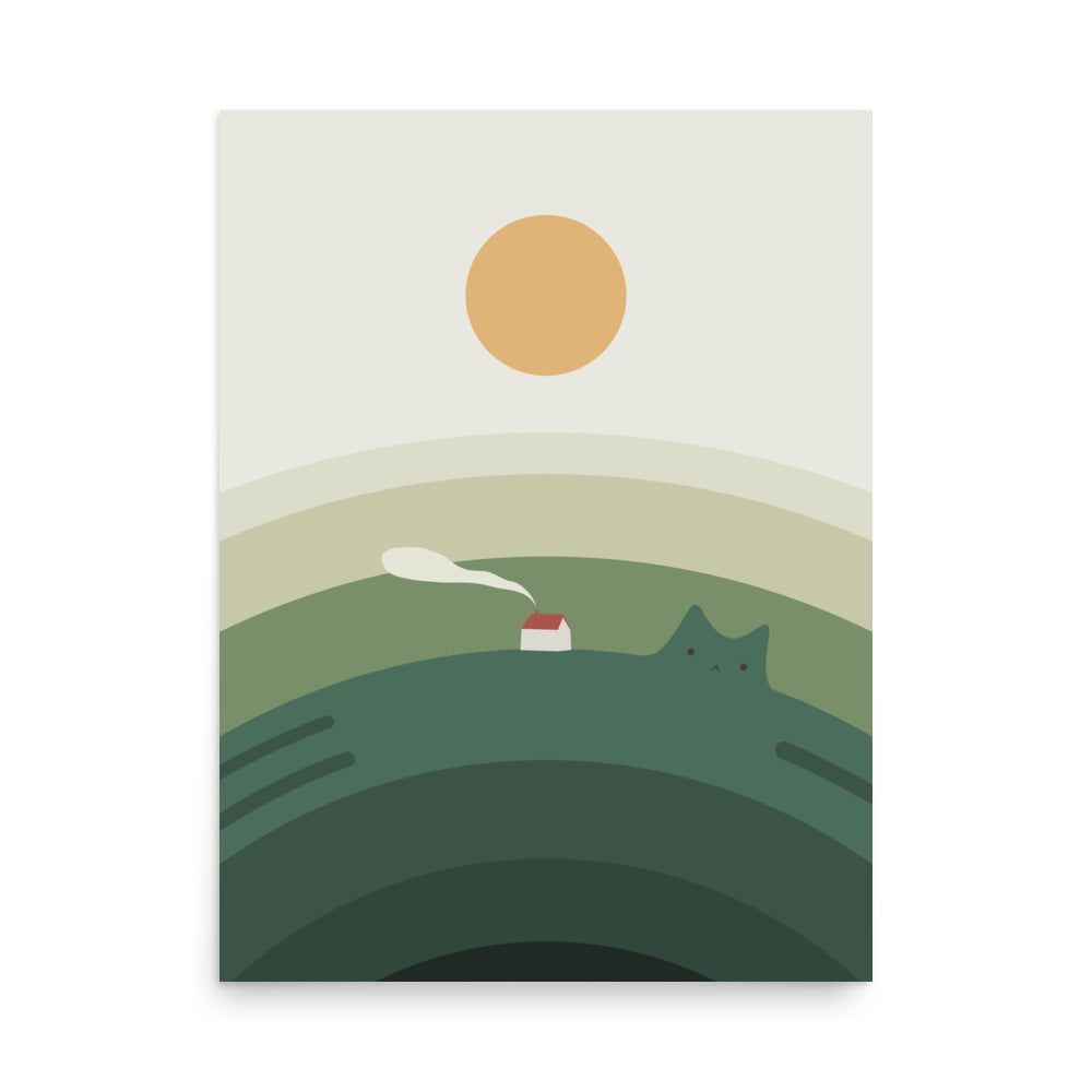 Cat Landscape 213 - Art print | I Love Doodle - The visual art of Lim ...