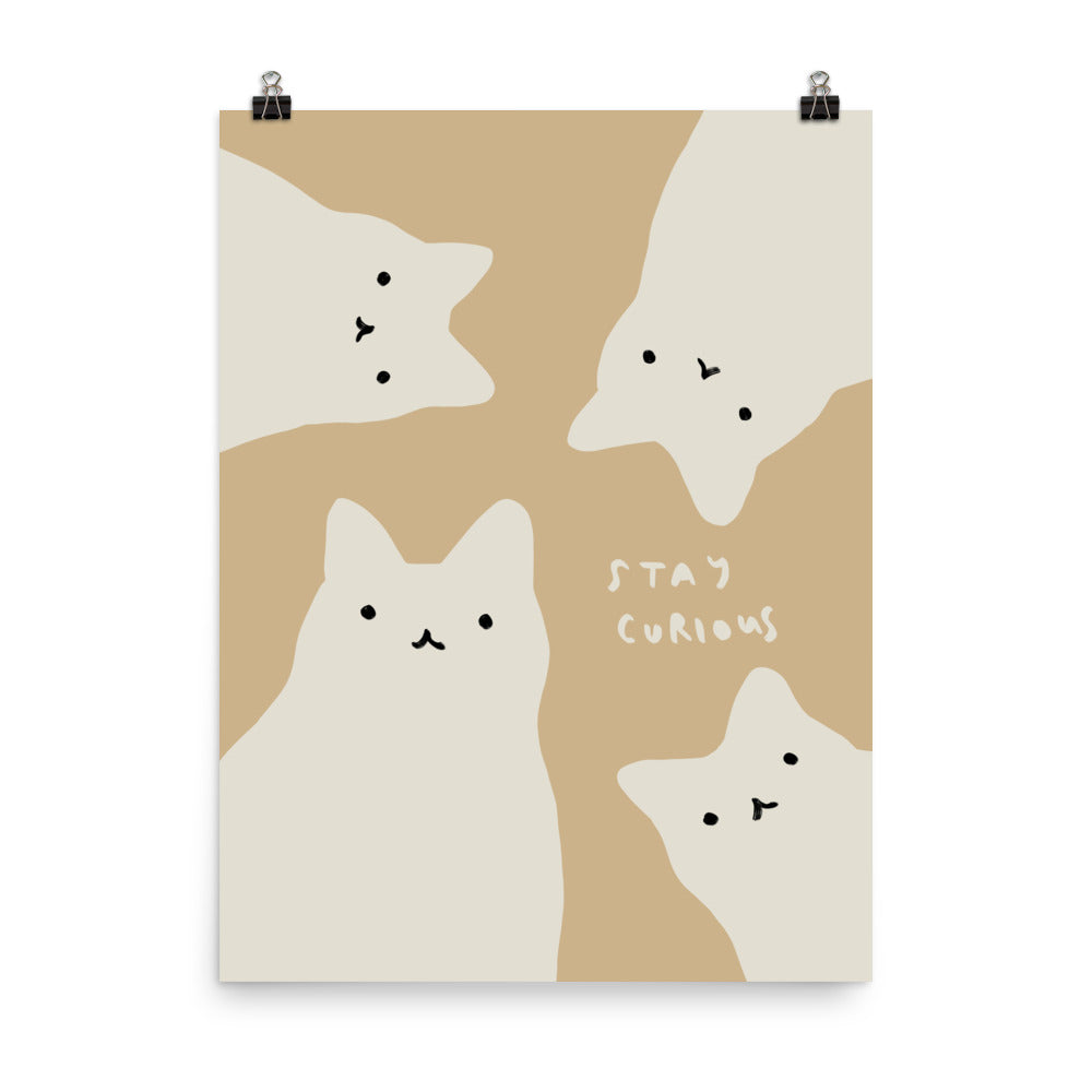 The Curious Cats - Art print | I Love Doodle - The visual art of Lim ...