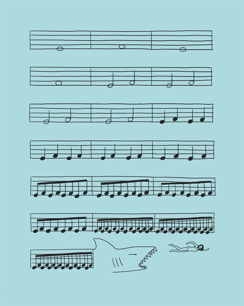 Jaws - Art print | I Love Doodle - The visual art of Lim Heng Swee