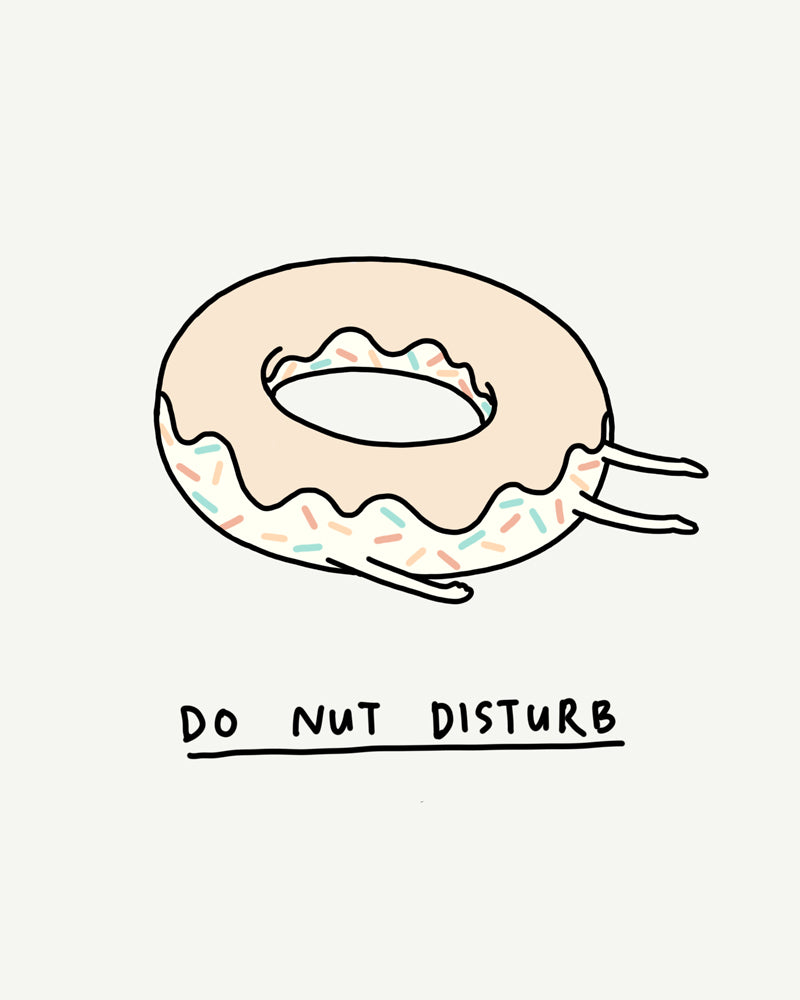 Donut Disturb - Art print | I Love Doodle - The visual art of Lim Heng Swee