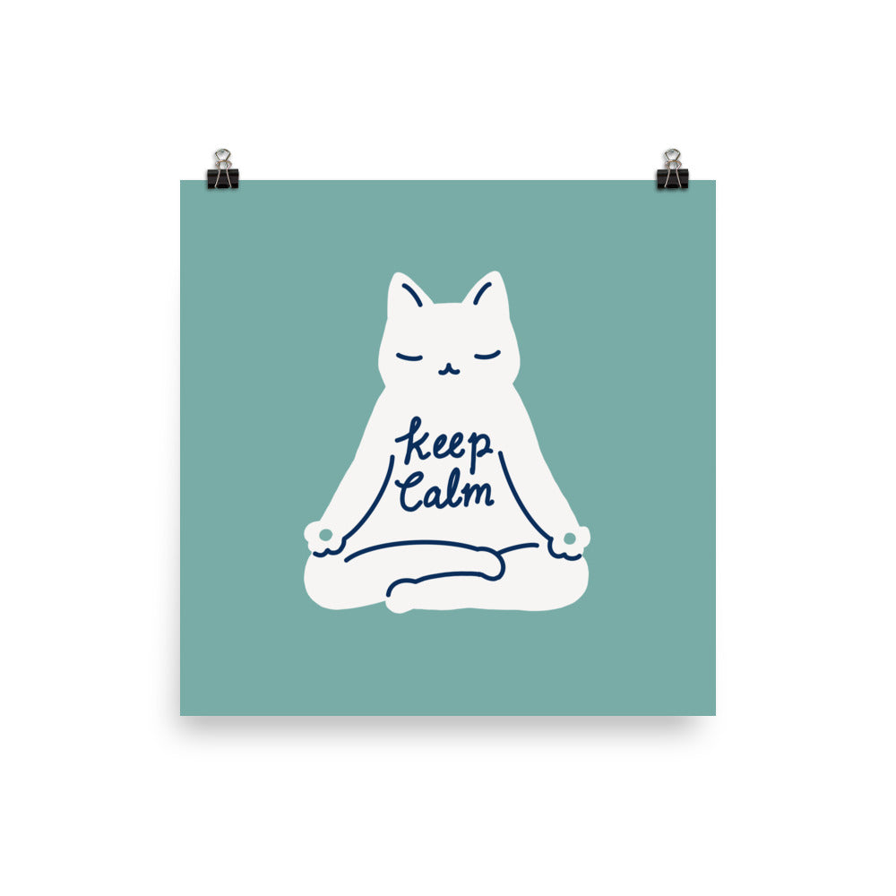 Keep Calm Cat - Art print | I Love Doodle - The visual art of Lim Heng Swee