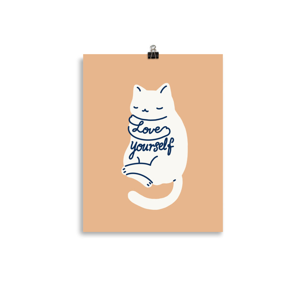 Love Yourself Cat - Art print | I Love Doodle - The visual art of Lim ...