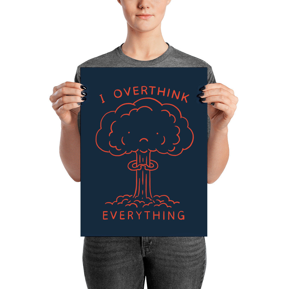 Overthink - Art Print | I Love Doodle - The visual art of Lim Heng Swee