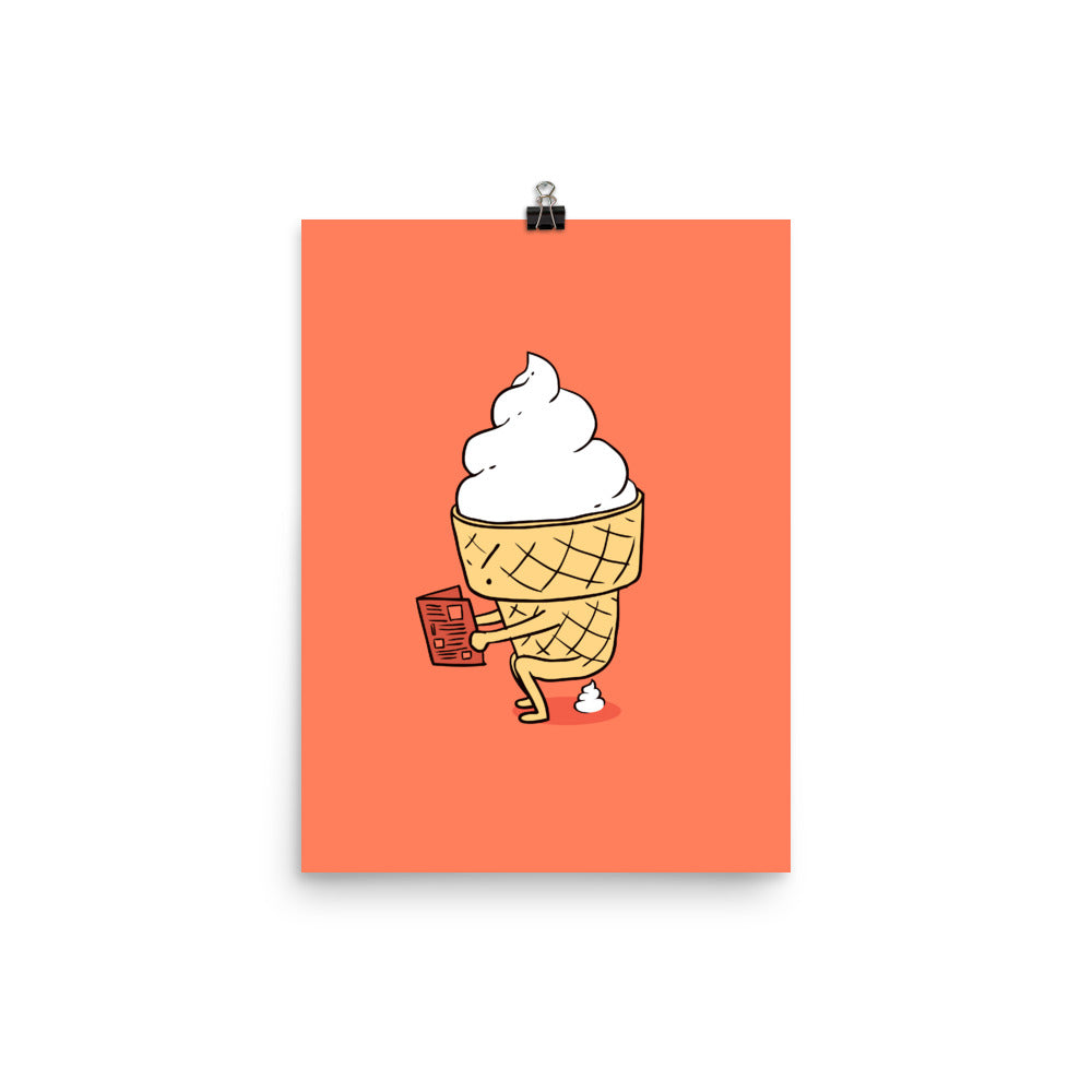 Everyone Poops (coral) - Art print | I Love Doodle - The visual art of ...