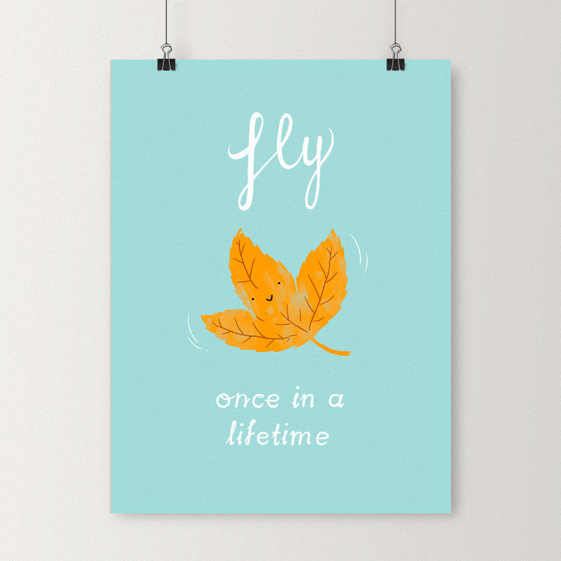 Fly, once in a lifetime - Art print | I Love Doodle - The visual art of ...