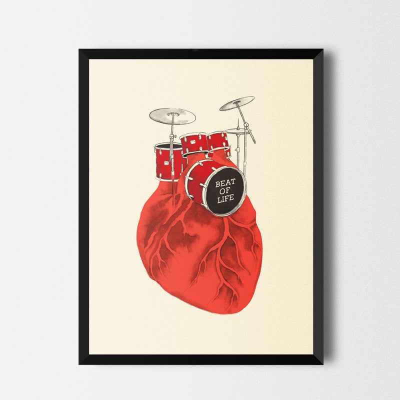 Beat of Life - Art print | I Love Doodle - The visual art of Lim Heng Swee