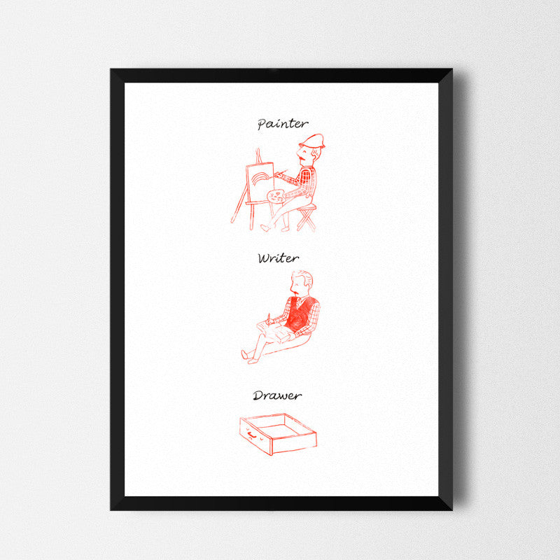 Drawer - Art print | I Love Doodle - The visual art of Lim Heng Swee