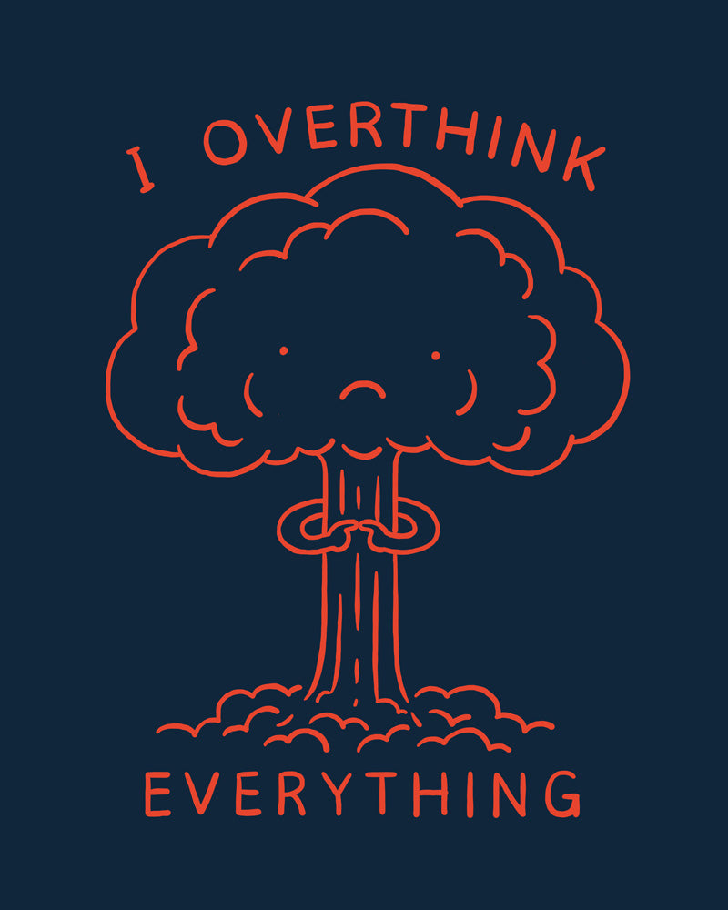 Overthink - Art Print | I Love Doodle - The visual art of Lim Heng Swee