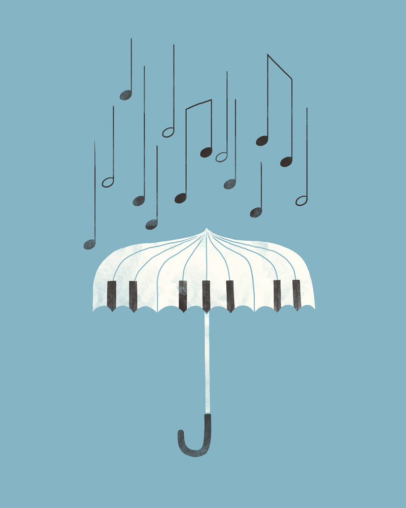 Singing in the rain - Art print | I Love Doodle - The visual art of Lim ...